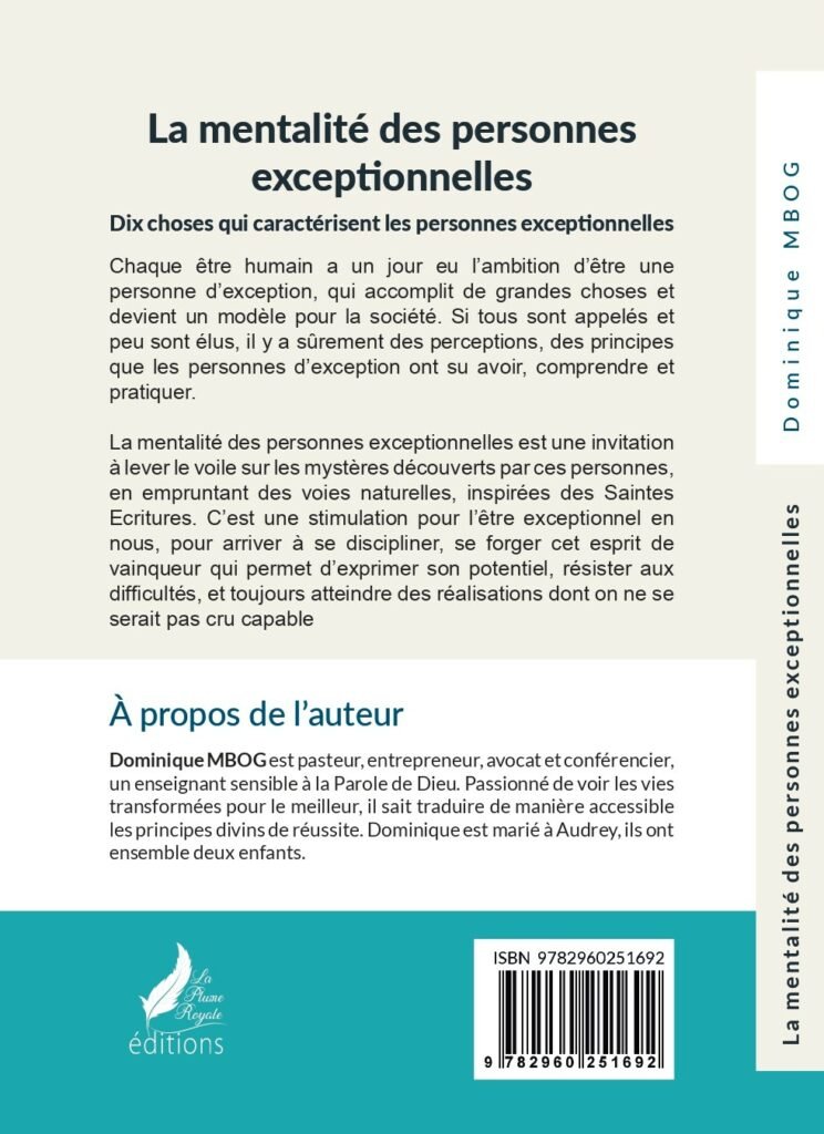 LA MENTALITÉ DES PERSONNES EXCEPTIONNELLES - kitabu.net